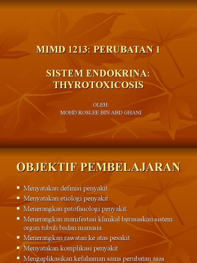 Thyrotoxicosis | PDF