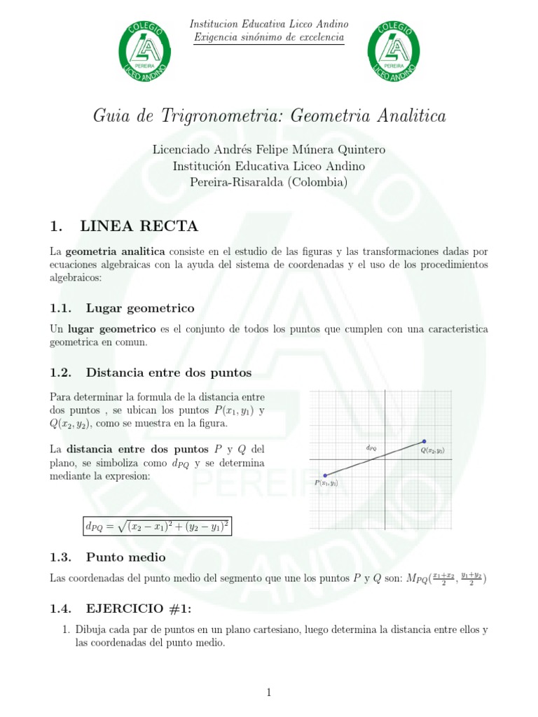 Geometr A Anal Tica 10 PDF | PDF | Elipse | Circulo