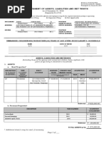 SALN Sample Form for Public Officials | PDF | Net Worth | Money