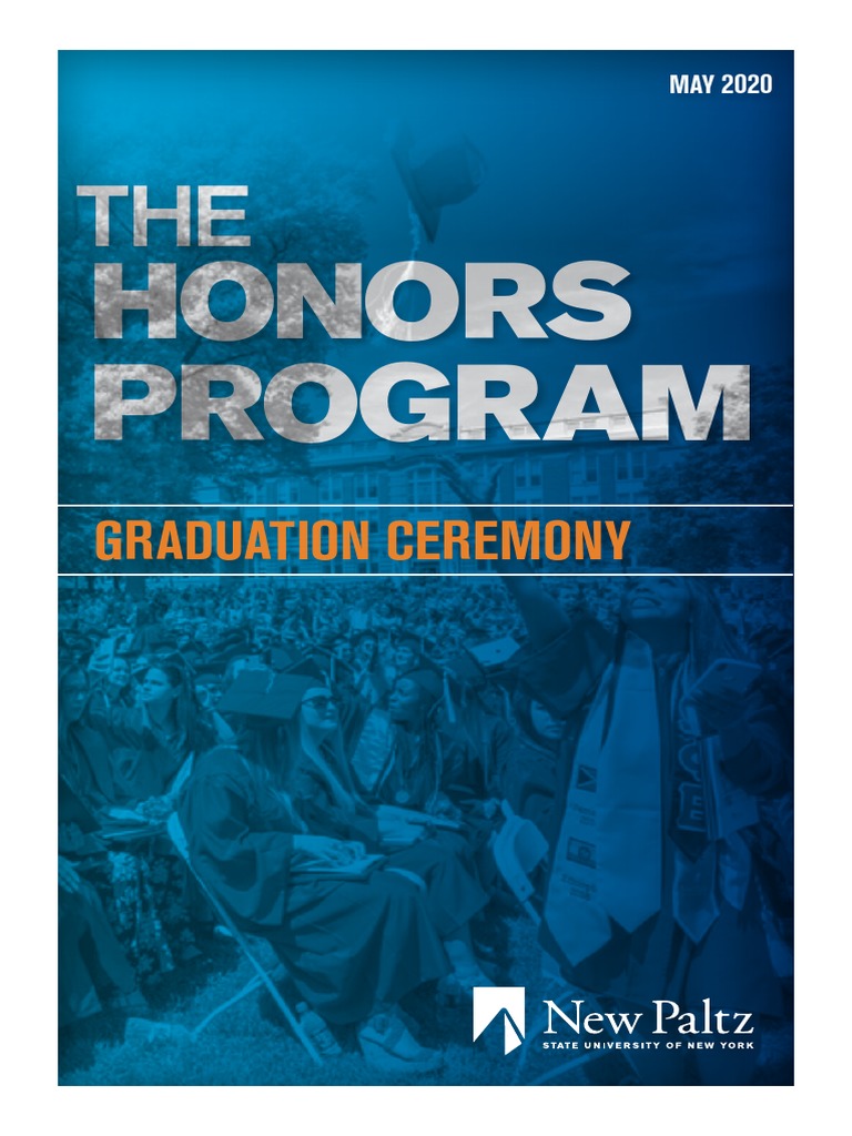 Honors Graduation - Spring 2020 - Program FINAL | PDF | Academia ...