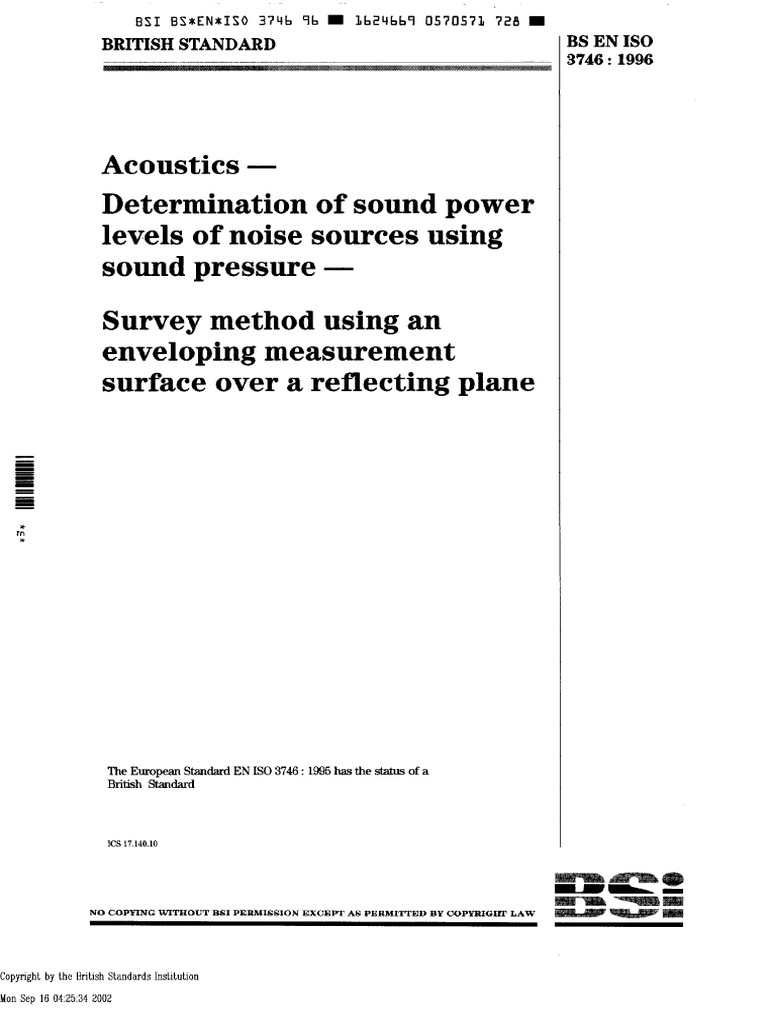 Iso 3746 - 1996 | PDF