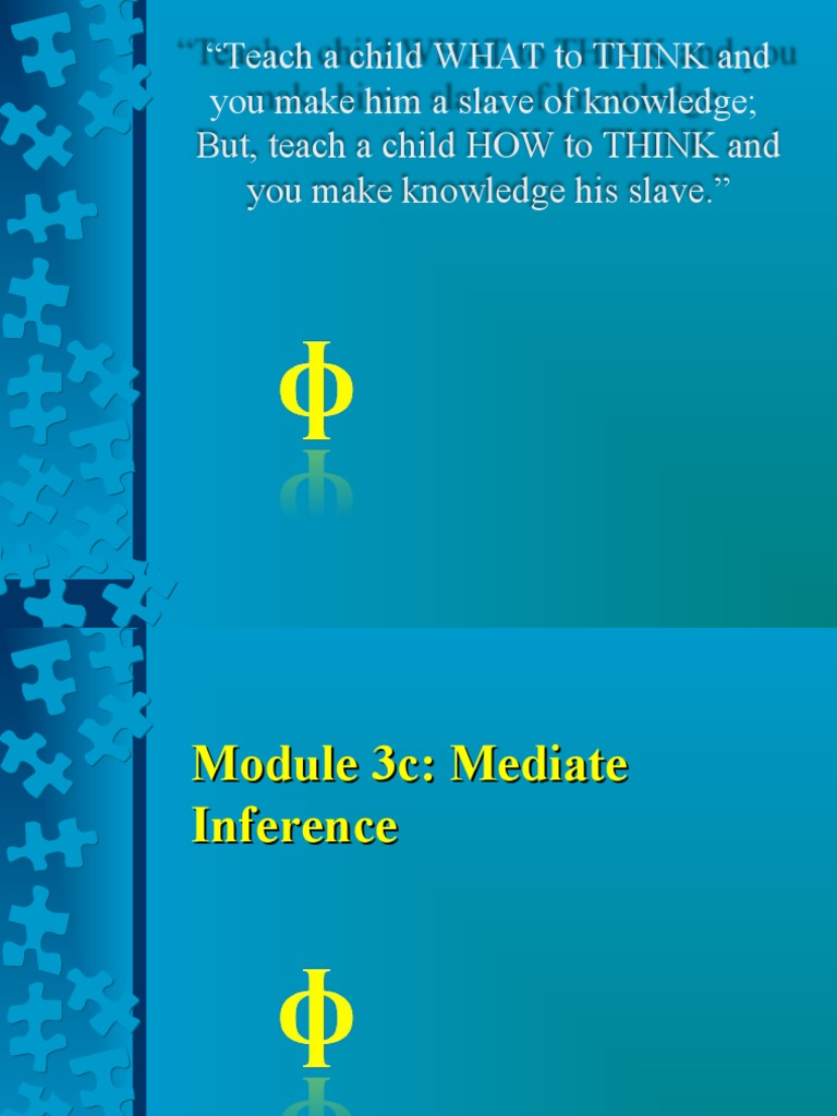 LOGIC - Module5 Mediate Inference | PDF | Inference | Argument