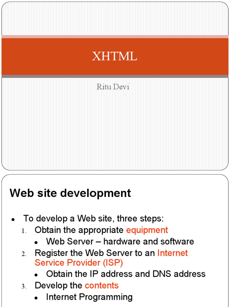 XHTML Basics | Download Free PDF | Html Element | Xhtml
