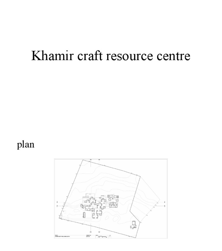 Khamir Craft Resource Centre Plan | PDF