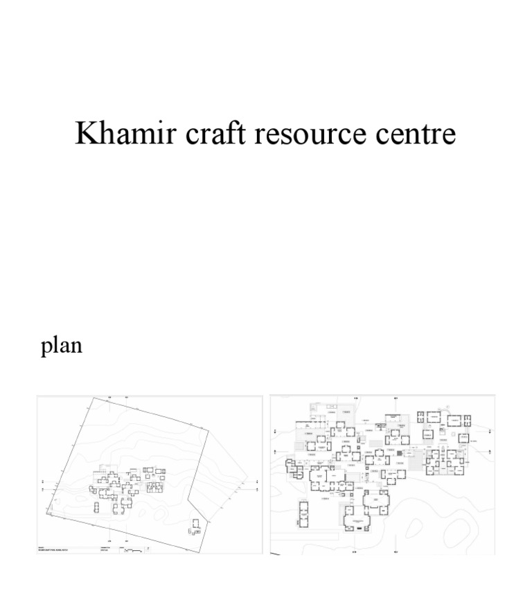 Khamir Craft Resource Centre Plan | PDF