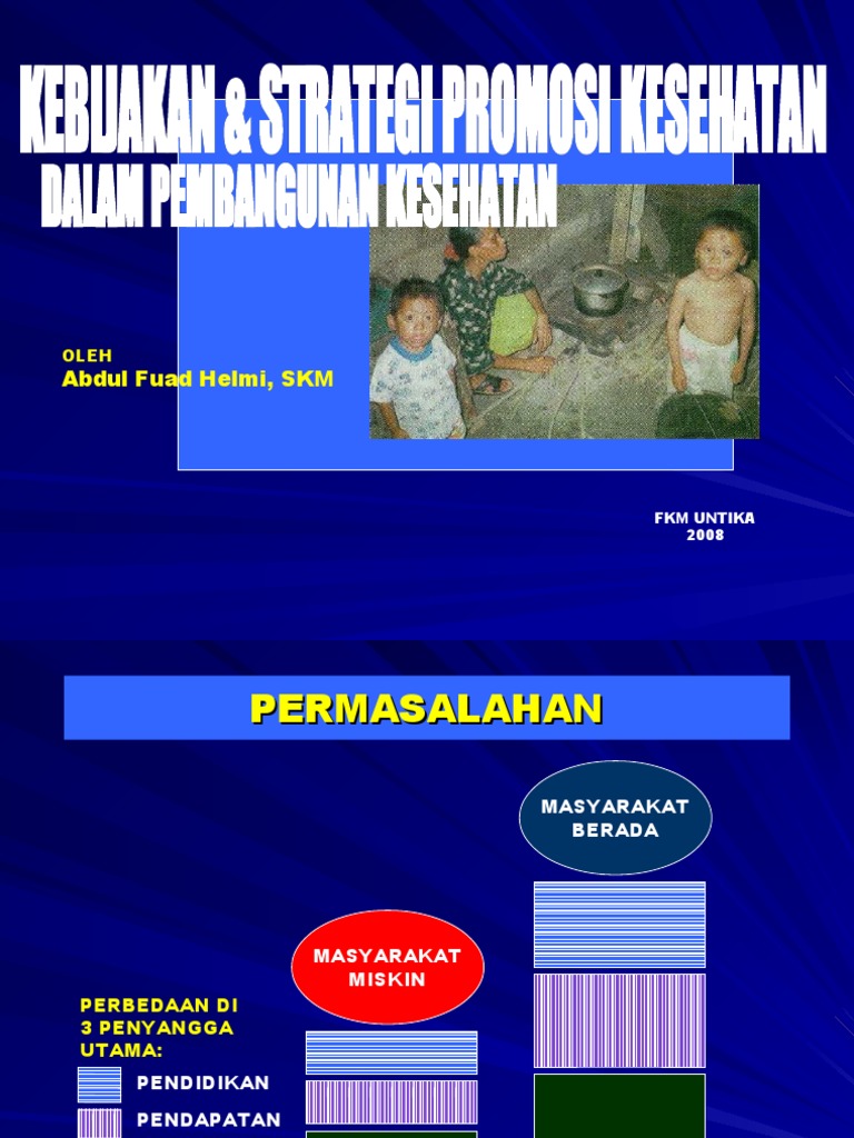 Kebijakan & Strategi Promkes | PDF