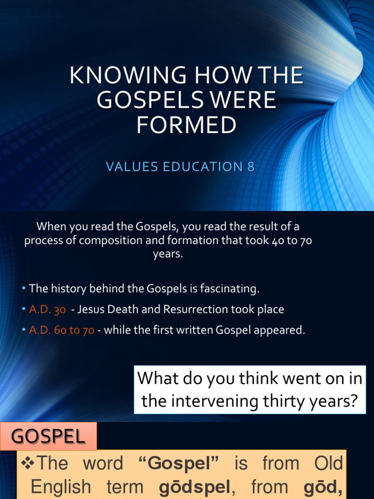 Formation of the Gospels Explained | PDF | Gospels | Gospel Of Mark