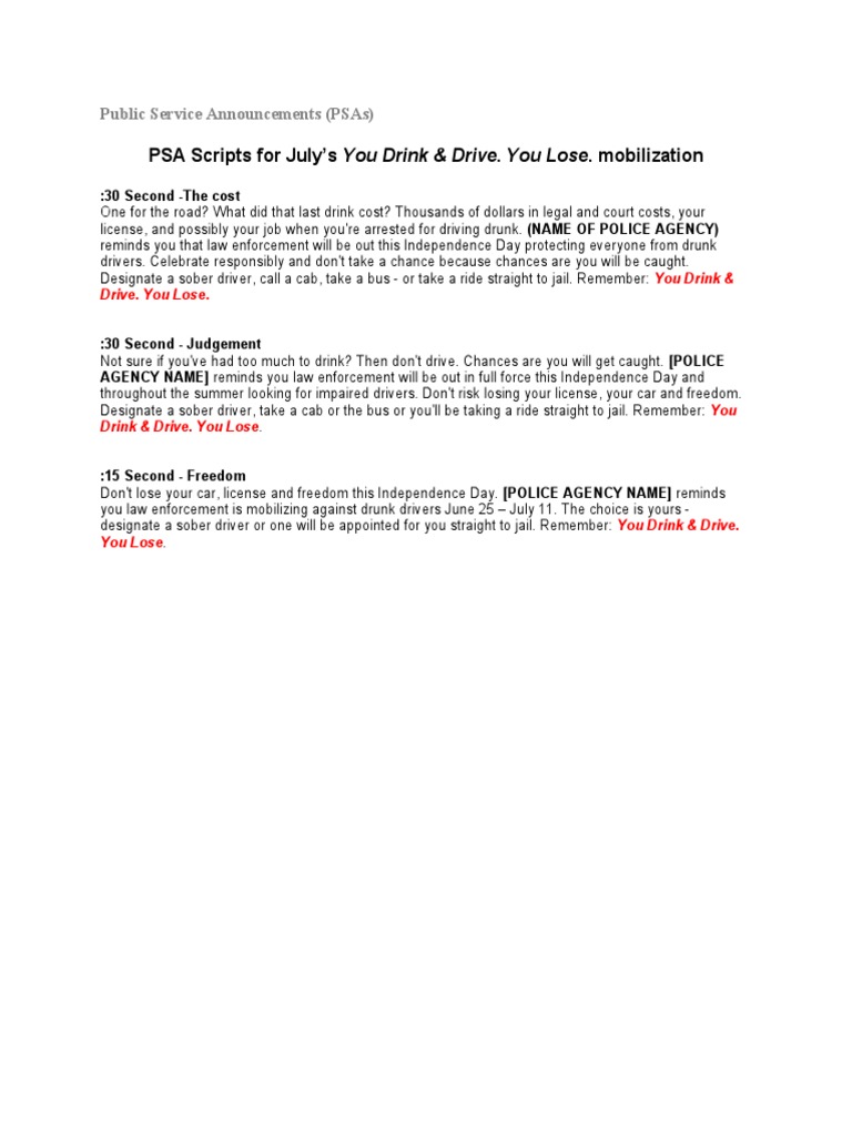 PSA Scripts For July 90199 7 | PDF