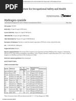 IDLH Values for Hazardous Substances | PDF