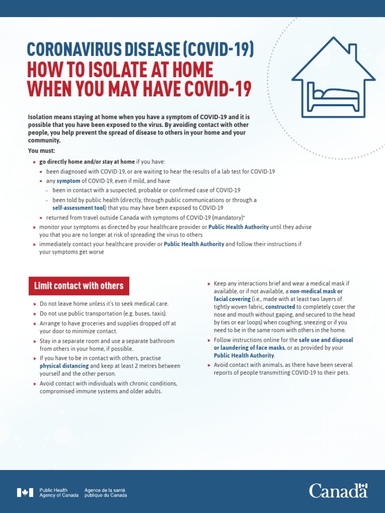 How To Isolate at Home When You May Have Covid-19 | PDF | Health ...