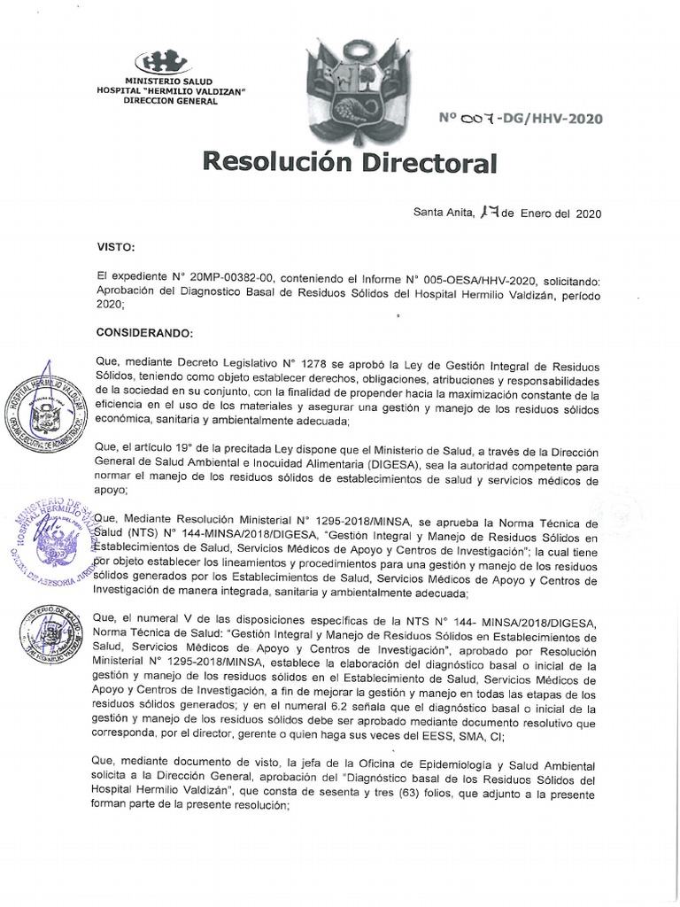 Basal HRHV 007-DG-17012020 | PDF