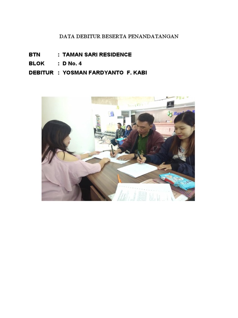 Data Debitur Perumahan | PDF | Hukum