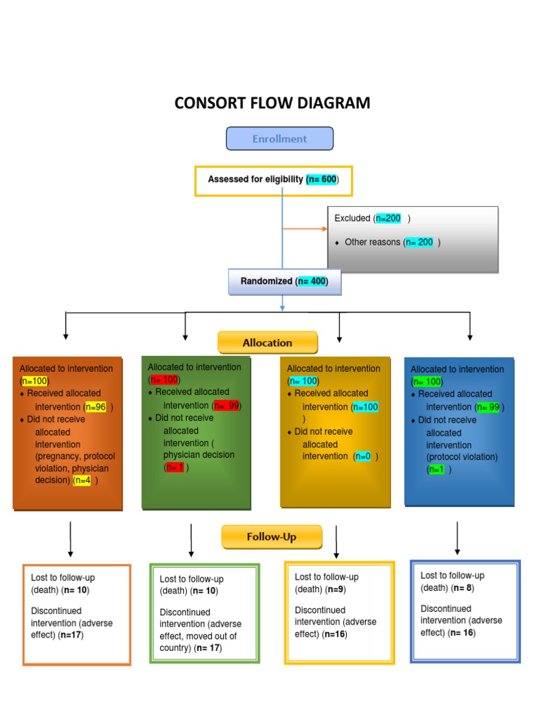 CONSORT Flow Diagram EXAMPLE | PDF | Medicine | Health Care