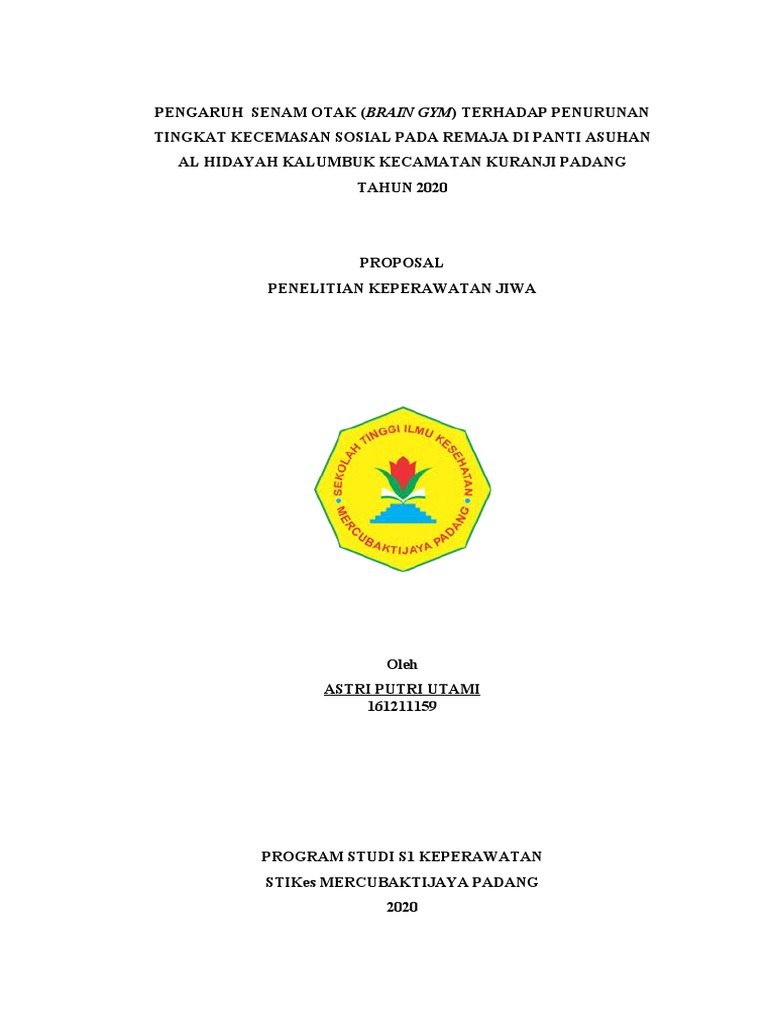 Proposal Skripsi Astri Setelah Revisi NEW | PDF
