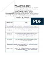 Different Types of Statistical Tests | PDF | Student's T Test | Statistics