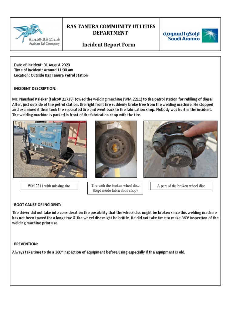 Incident Report-Welding Machine PDF | PDF