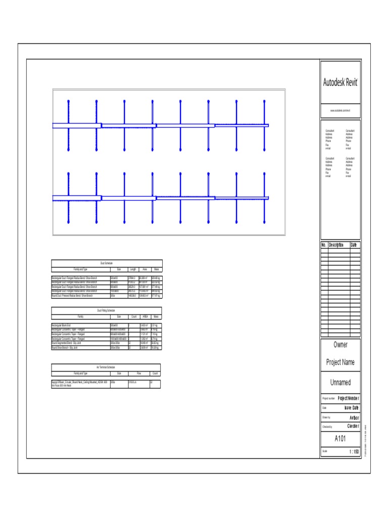 Ductwork and Air Terminal Schedules for Commercial HVAC System | PDF ...