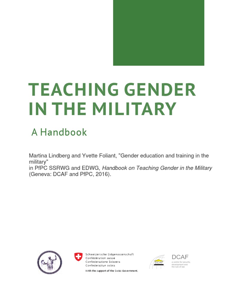 Gender Training Handbook for Military | PDF | Nato | Gender