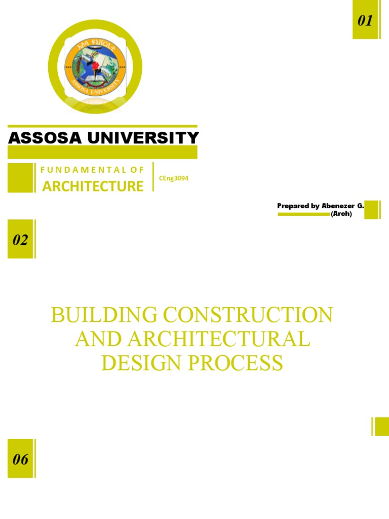 Architecture: Assosa University | PDF | Architect | Specification ...
