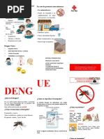 Tríptico El Dengue | PDF | Insectos y humanos | Enfermedades y trastornos