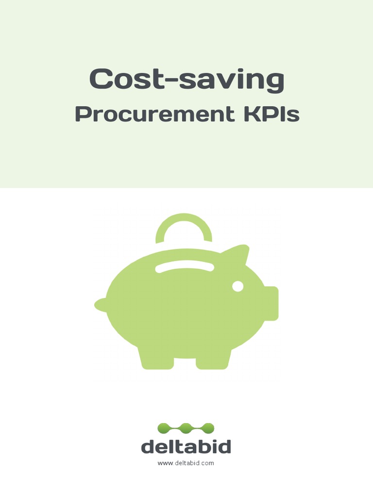 Cost Saving Procurement KPIs | PDF | Procurement | Inventory