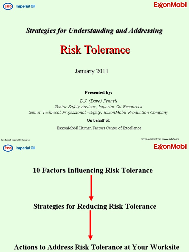 Strategies for Understanding and Addressing Risk Tolerance | PDF | Prevention | Risk