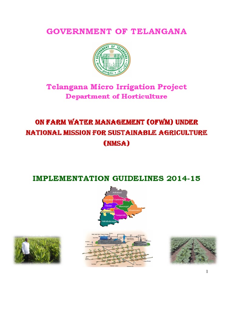 MIP Guidelines PDF | PDF | Irrigation | Agriculture