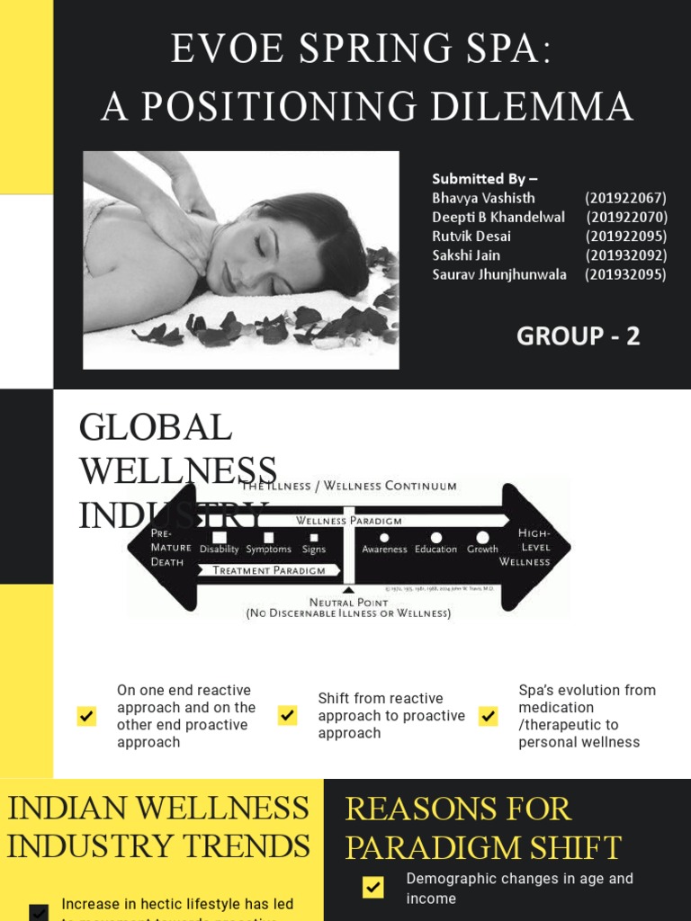 Evoe Spring Spa Positioning Strategies | PDF | Spa | Brand