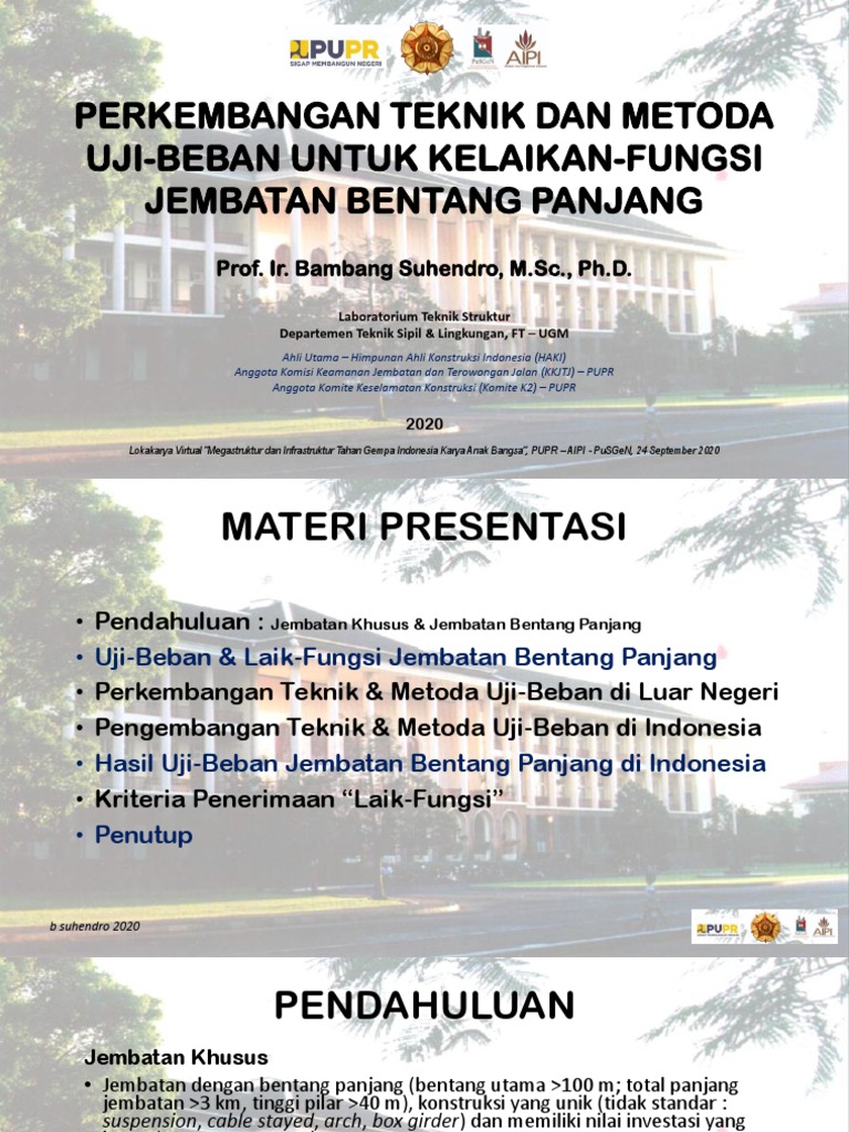 Perkembangan Teknik Dan Metoda Uji Untuk Kelaikan-Fungsi Jembatan ...