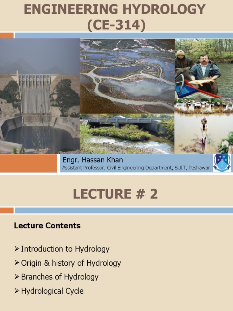 Lec 2, Introduction To Hydrology | PDF | Hydrology | Water Cycle