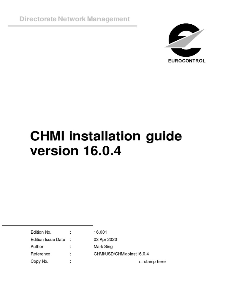 Eurocontrol Chmi Installation Guide 16-0-4 | PDF | Internet | Microsoft ...