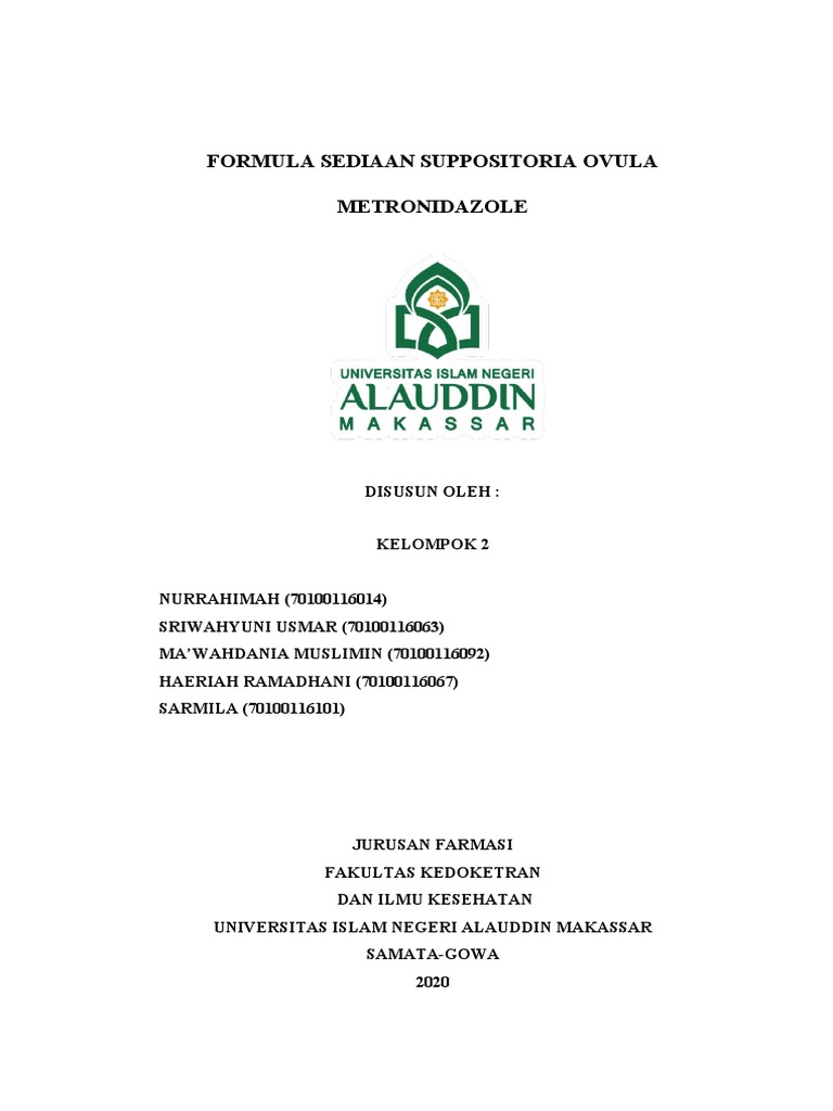 Formula Suppo Ovula | PDF