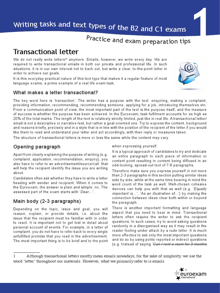 1 Transactional Letter Writing Eng | PDF | Paragraph | Test (Assessment)