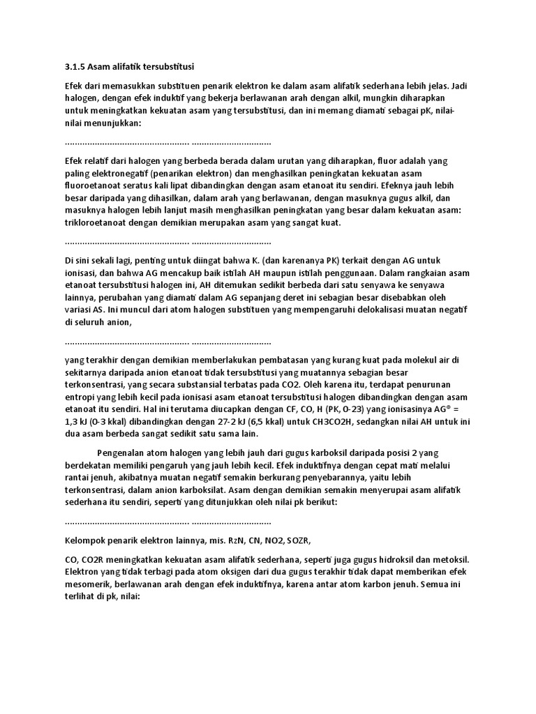 3.1.5 Asam Alifatik Tersubstitusi | PDF | Sains & Matematika