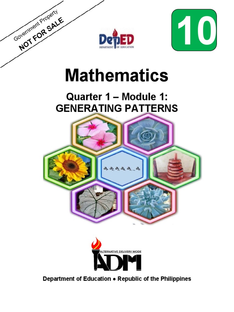 Mathematics: Quarter 1 - Module 1: Generating Patterns | PDF | Sequence | Equations