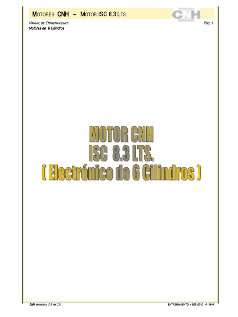 03 Motor Isc 8 3 Lts CUMMINS | PDF | Inyección de combustible | Bomba