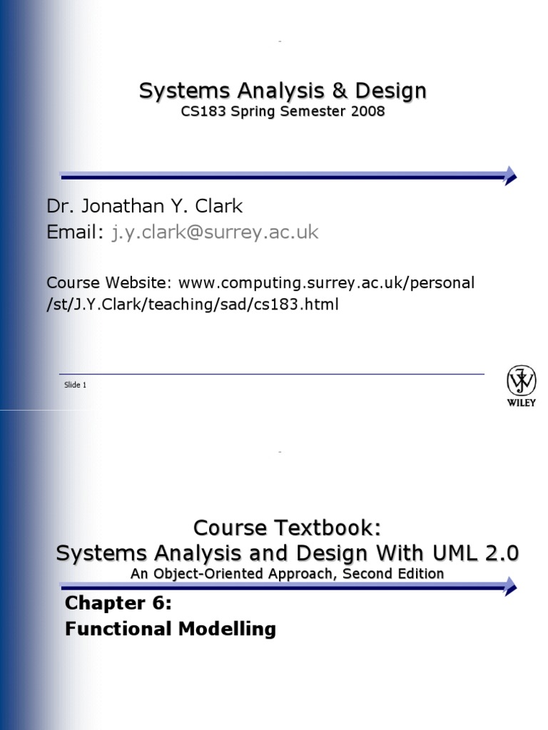Systems Analysis & Design | PDF | Use Case | Systems Theory