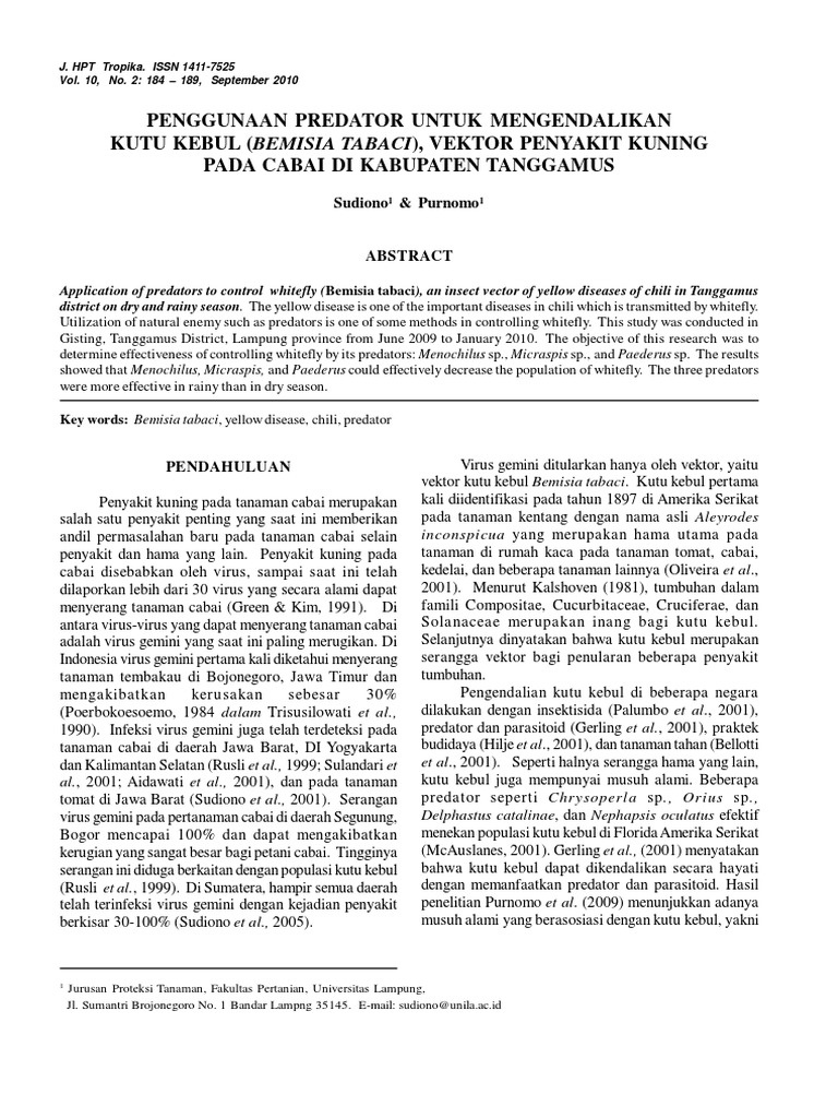 ID Penggunaan Predator Untuk Mengendalikan | PDF | Sains & Matematika
