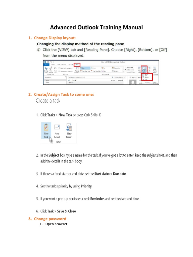 Advanced Outlook Manual | PDF | Gmail | Microsoft Outlook