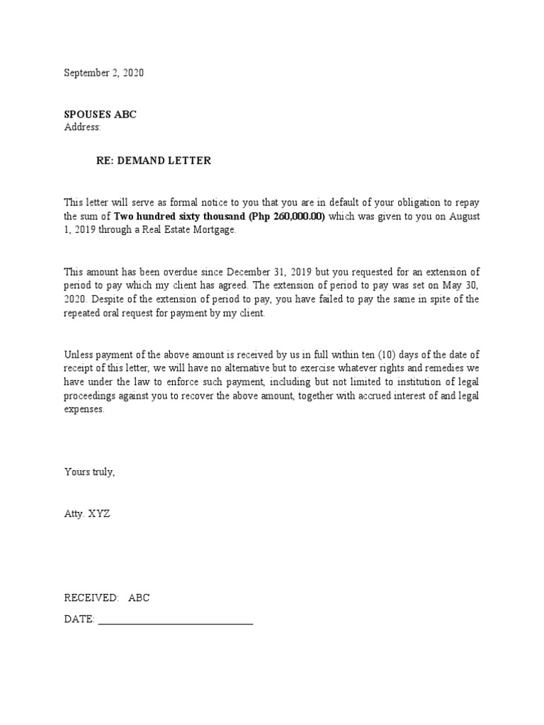 Demand Letter | PDF