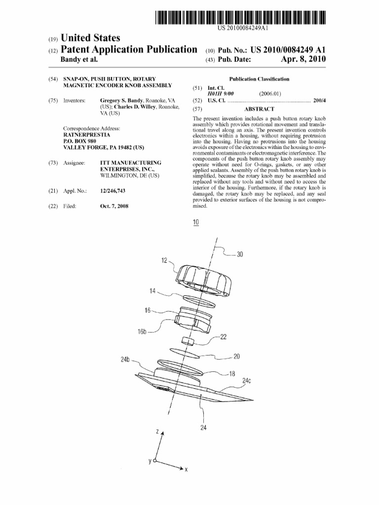 Patent Application Publication (10) Pub. No.: US 2010/0084.249 A1 | PDF ...