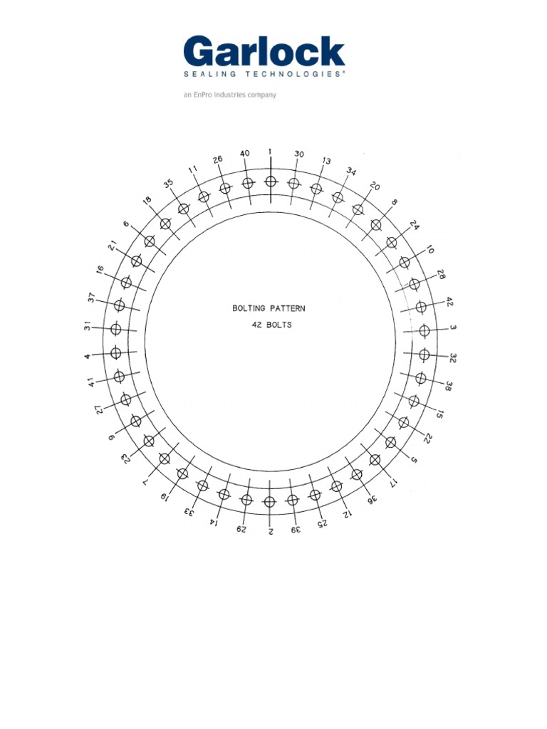 42 Bolt Flange Torque Pattern | PDF