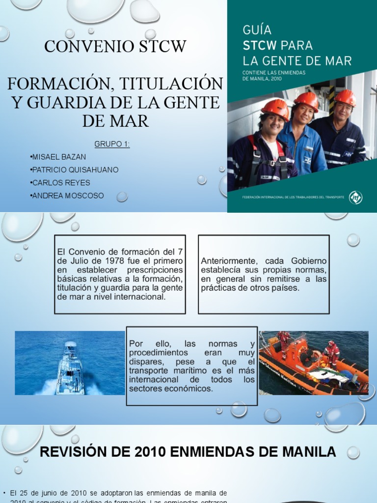 Convenio STCW | PDF