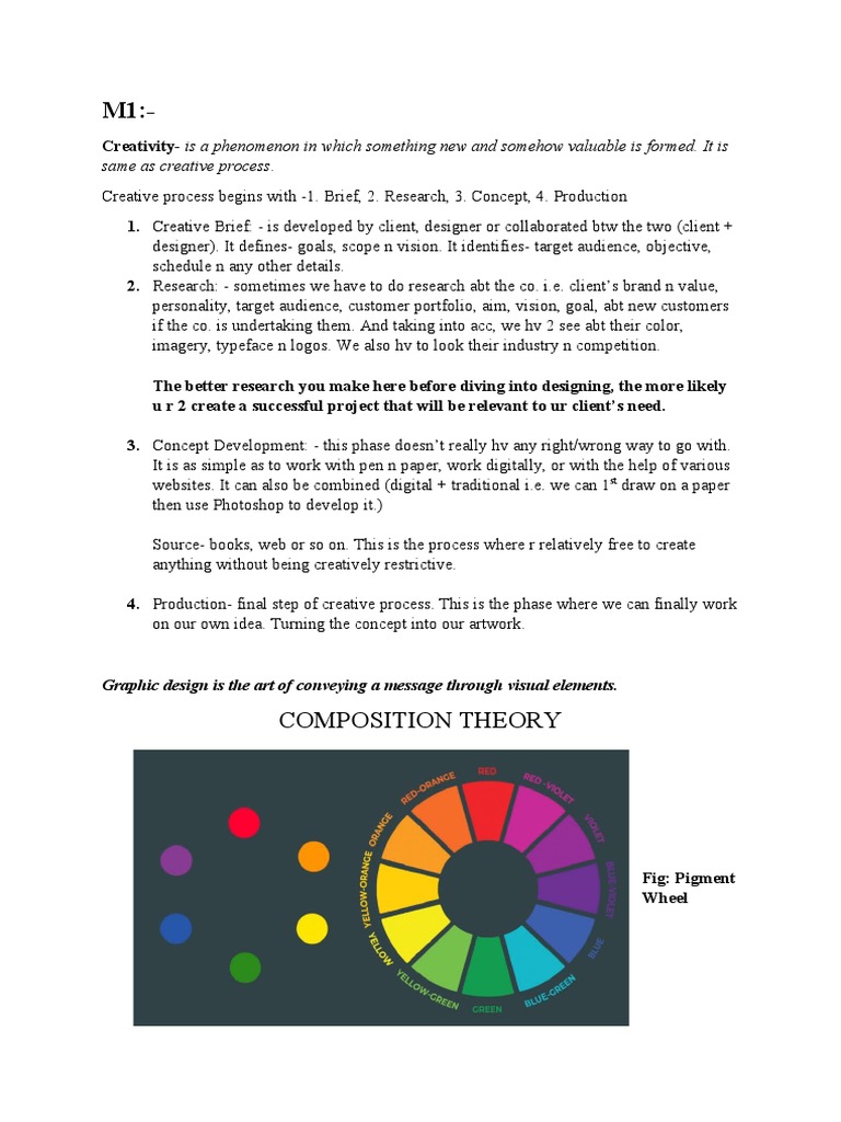 Graphic Design Notes | PDF | Rgb Color Model | Color