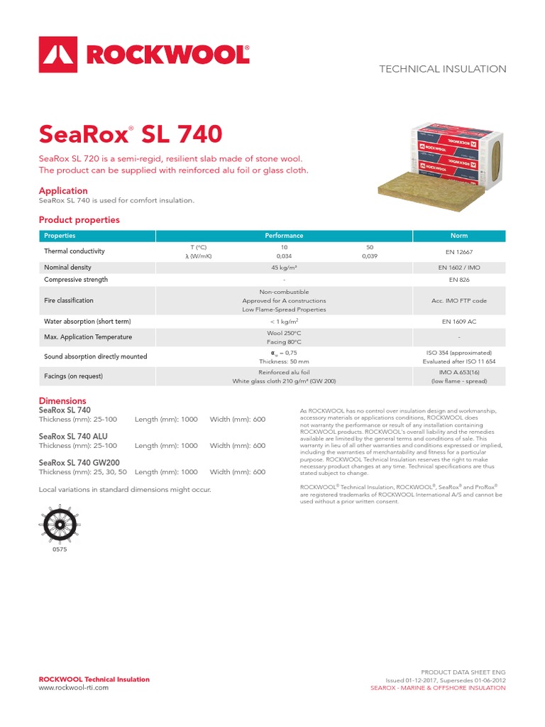 Rti Searox SL 740 PDF | Download Free PDF | Thermal Insulation ...