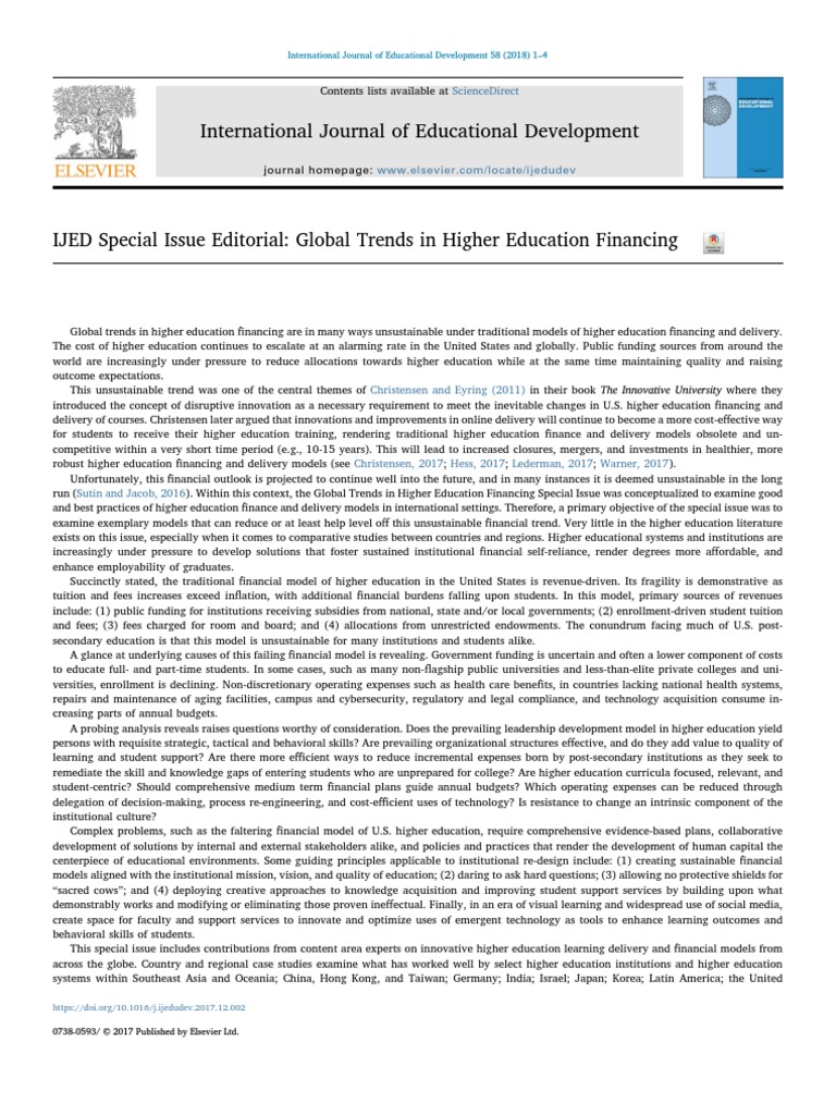 International Journal of Educational Development: Sciencedirect | PDF ...