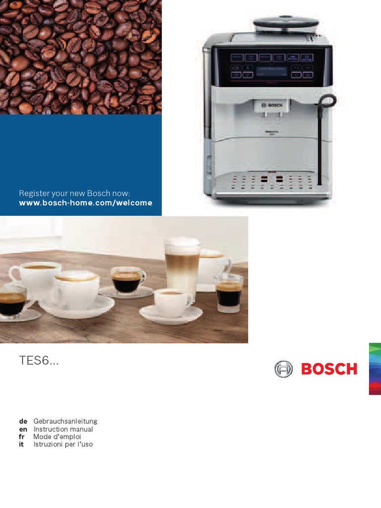 Bosch TES60351DE VeroAroma 300 Coffee Machine | PDF