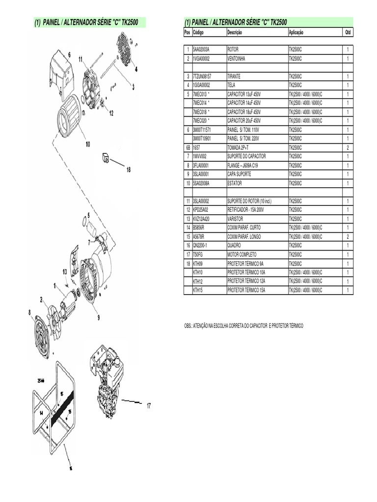 Catalogo de Peças Toyama PDF | PDF | Engenharia Elétrica | Equipamento ...
