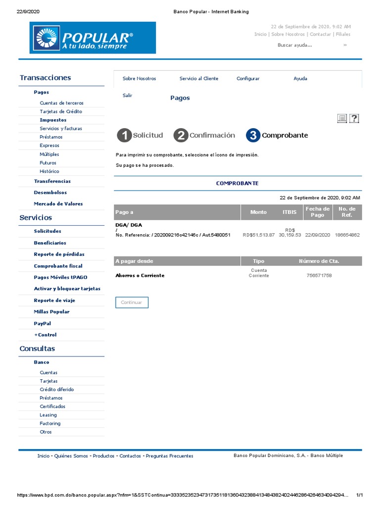 Banco Popular - Internet Banking PDF | PDF | Bancos | Dinero
