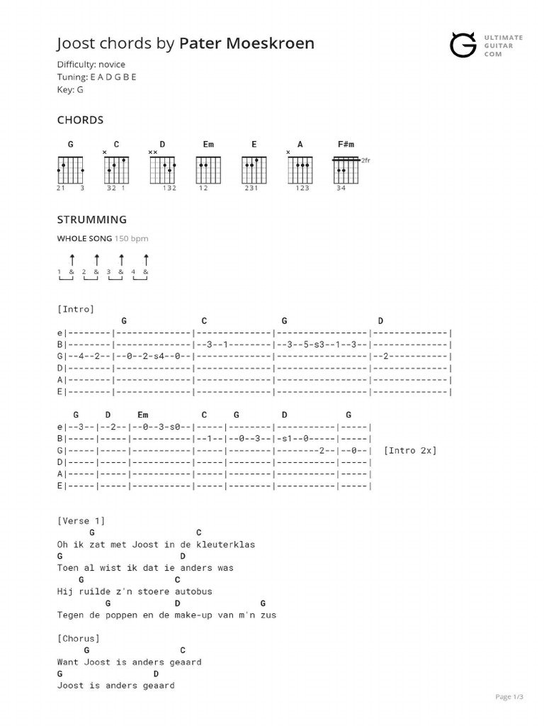 Joost Chords | PDF